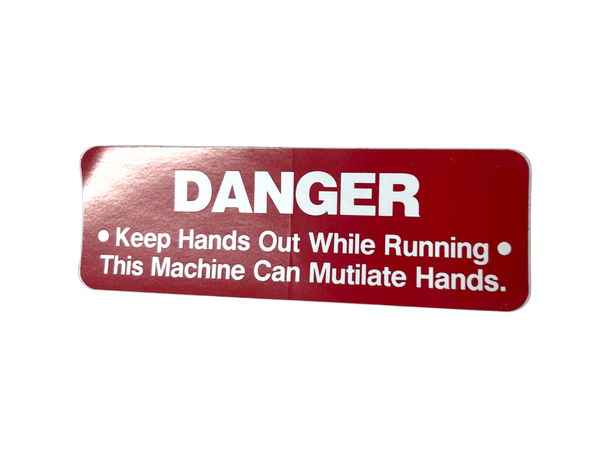 HAM-7031 | Decal "Danger" Keep Hands Out — Automatic ICE™ Systems