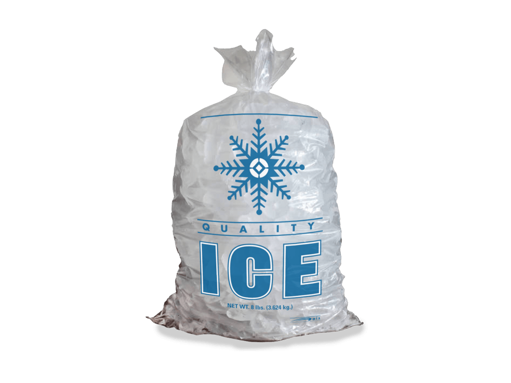 Stock Snowflake 8 lb Clear Poly Ice Bags (Case of 1000) — Automatic ICE ...